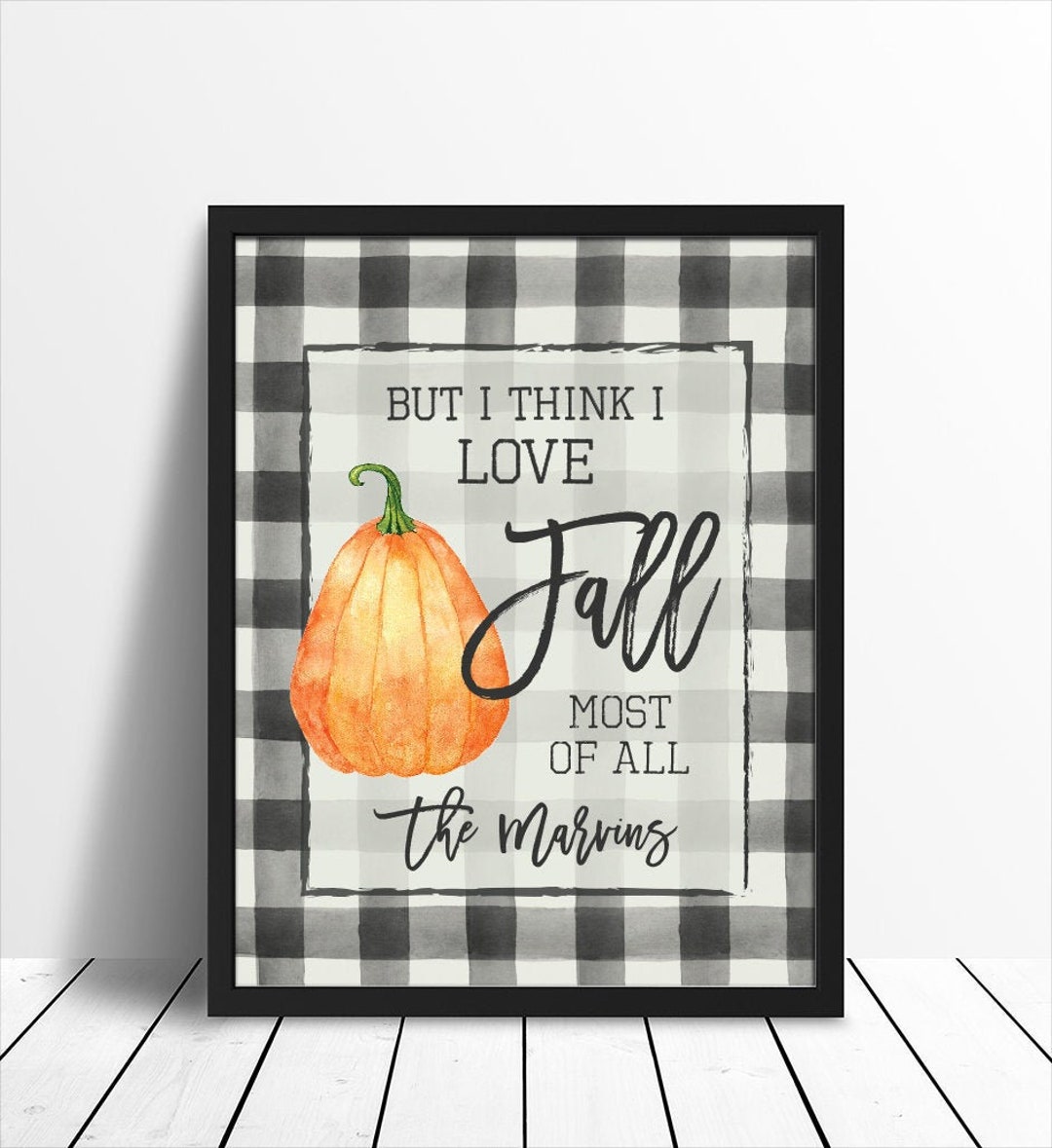 Personalized Fall Print | Halloween Decor | Fall Wall Art | Seasonal ...