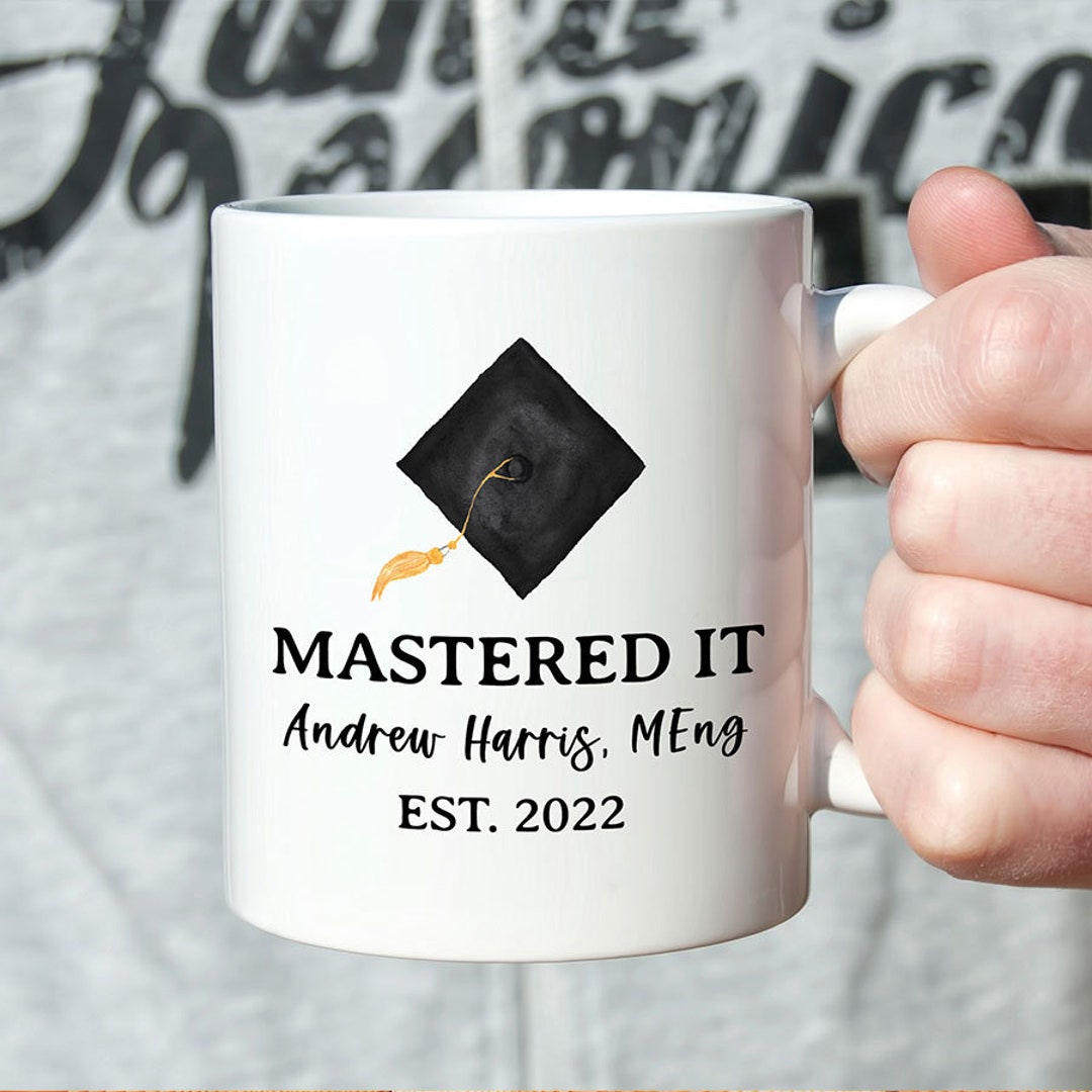 Custom Mastered It Mug | Personalized Graduation Gift | Master Student ...