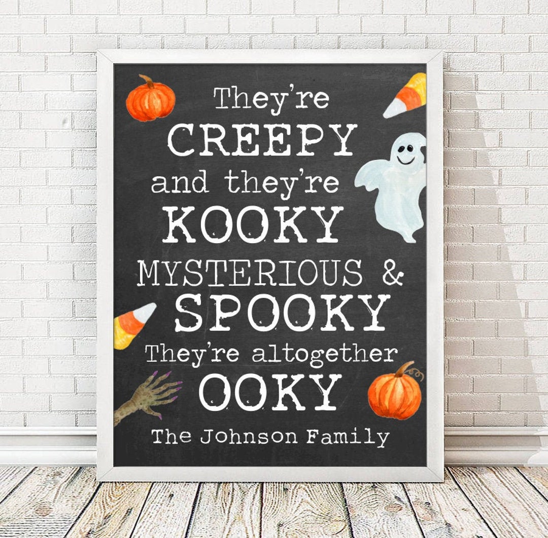 Personalized Halloween Art Print | Halloween Decor | Halloween Wall Art ...