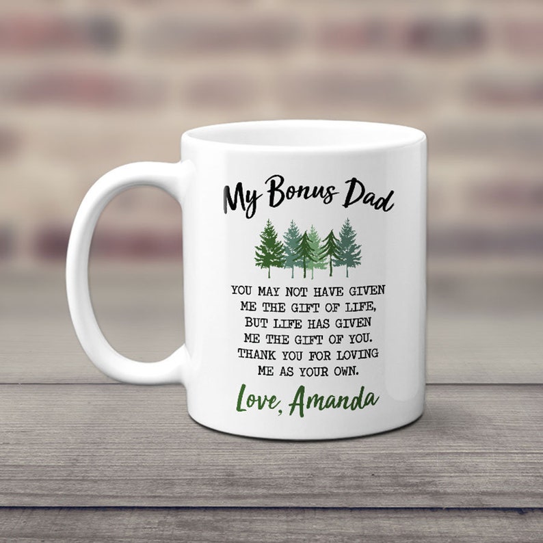 Personalized Bonus Dad Mug Dad Coffee Cup Father's Day | Etsy