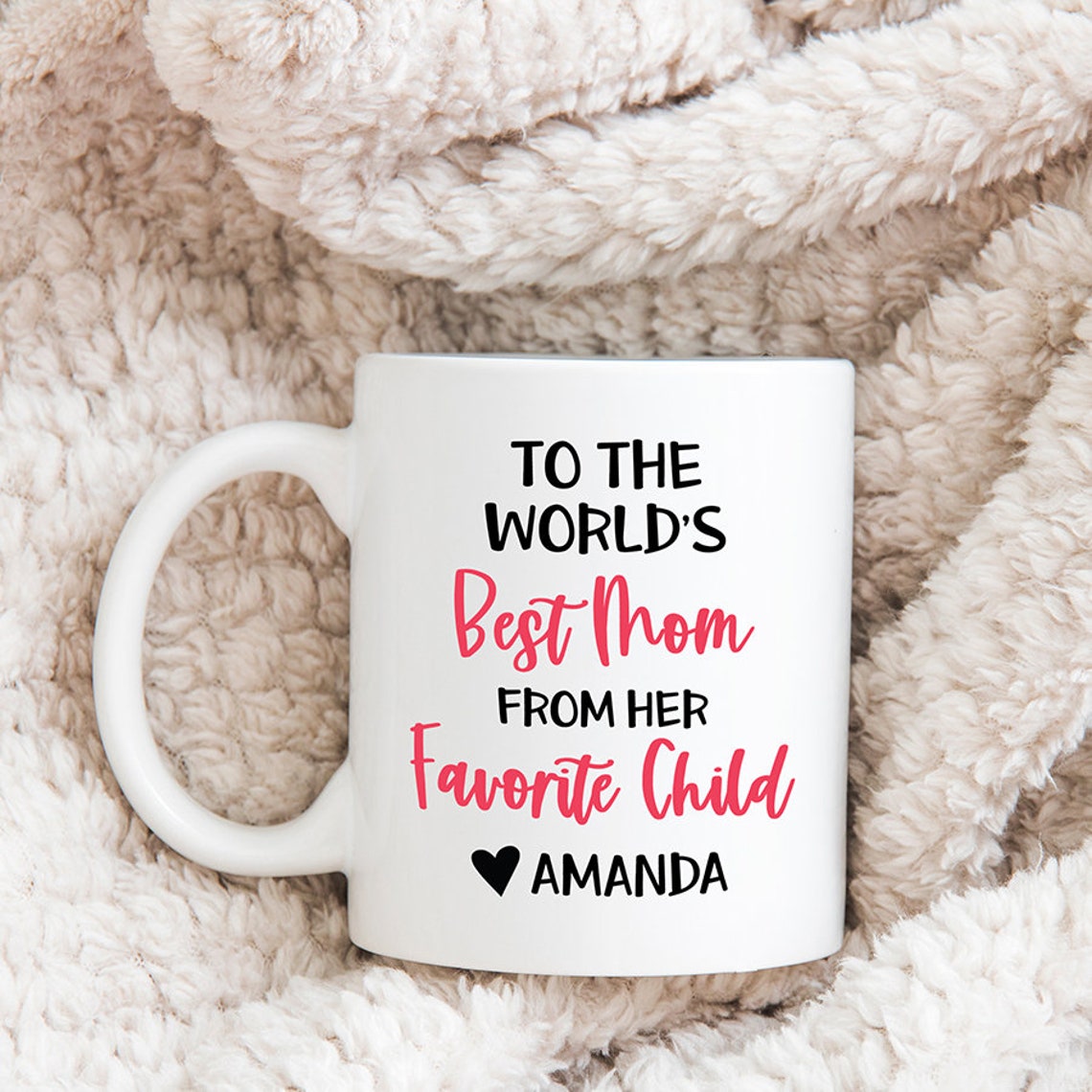 Personalized to the Worlds Best Mom Mug Mom Coffee Cup - Etsy