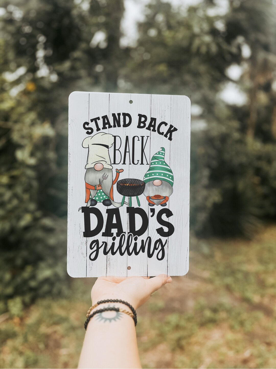 Funny Dad Grilling Metal Sign | 8
