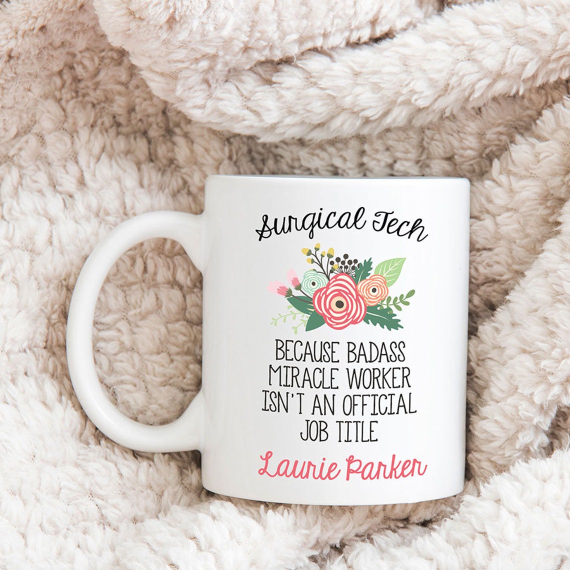 Personalized Surgical Tech Mug Healthcare Worker Gift - Etsy