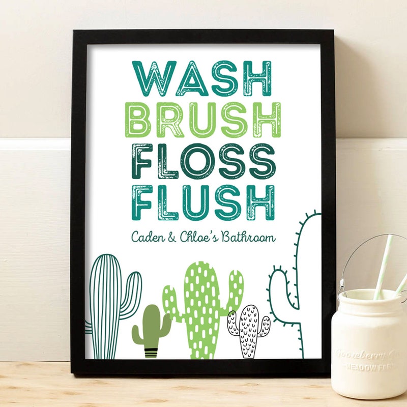 Cactus Bathroom Decor - Etsy