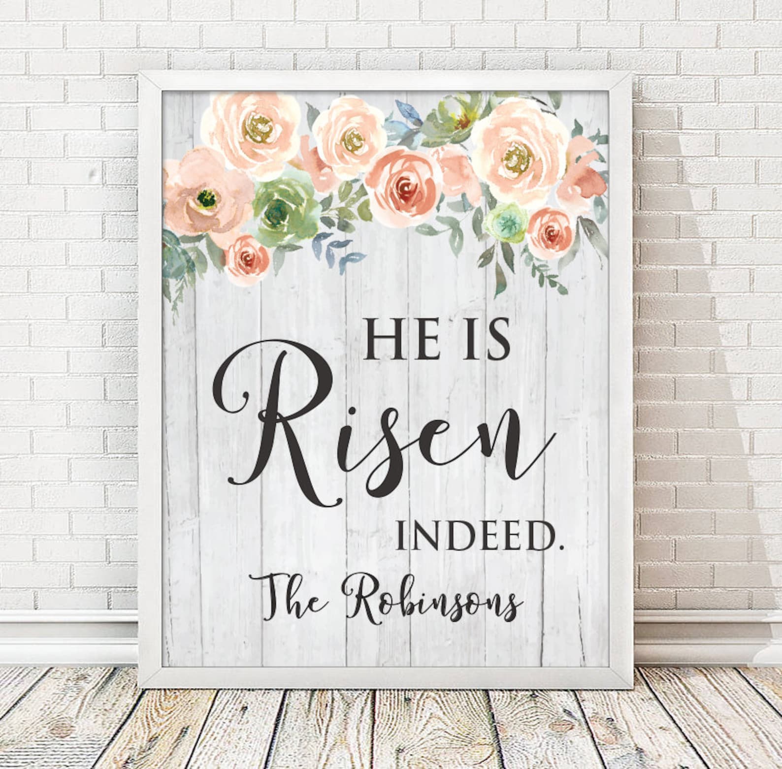 Personalized Easter Print Personalized Easter Decor Family - Etsy
