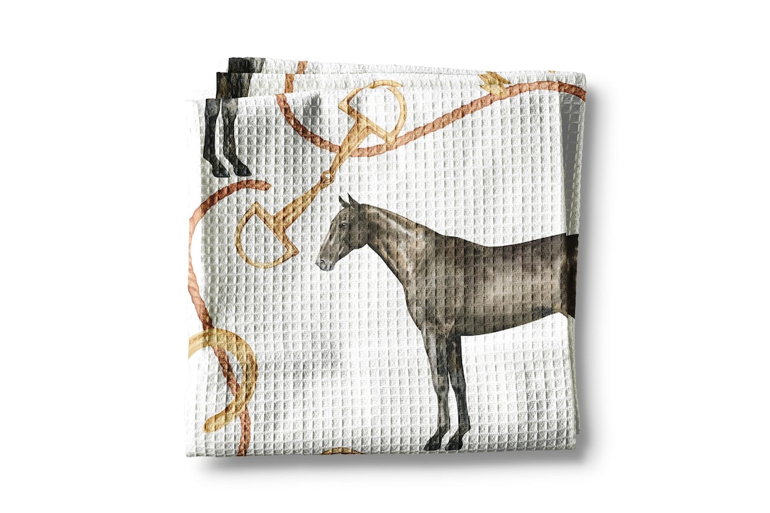 Horse Kitchen Towel | Equestrian Gift | Riding Pony Barn Girl Trainer ...
