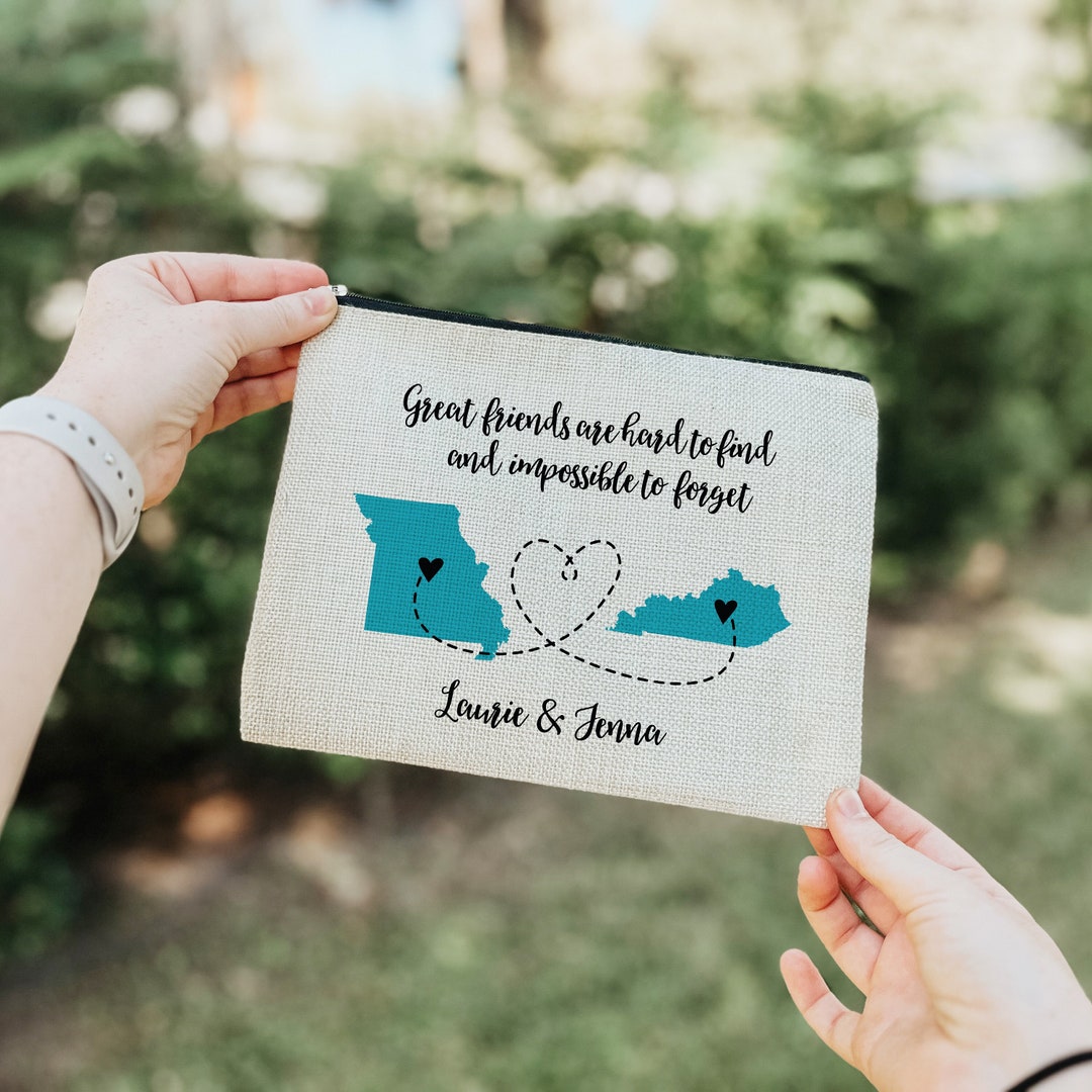 Two State Friend Makeup Bag Cosmetic Zipper Pouch Accessory Birthday ...