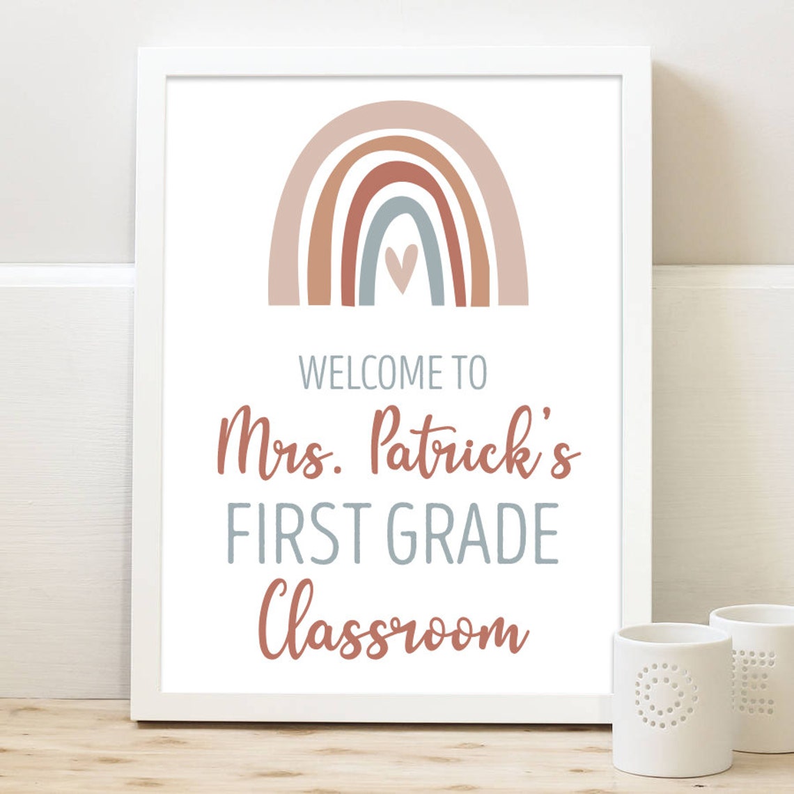 Boho Classroom Welcome Poster Personalized Classroom Decor | Etsy