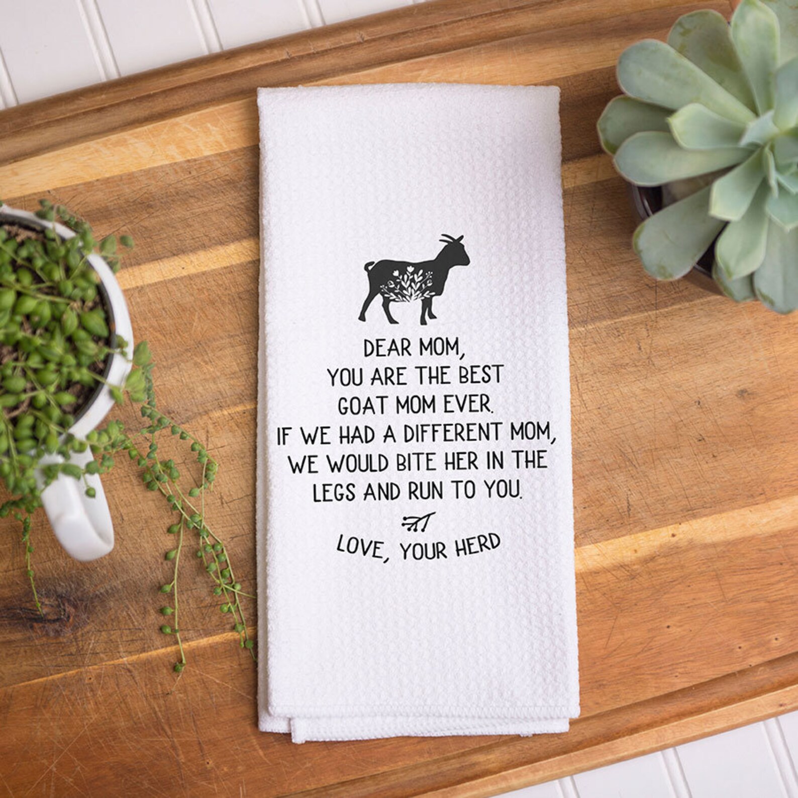 Goat Towel, Goat Gift, Goat Lady Towel, Farmer Gift, Backyard Farmer ...