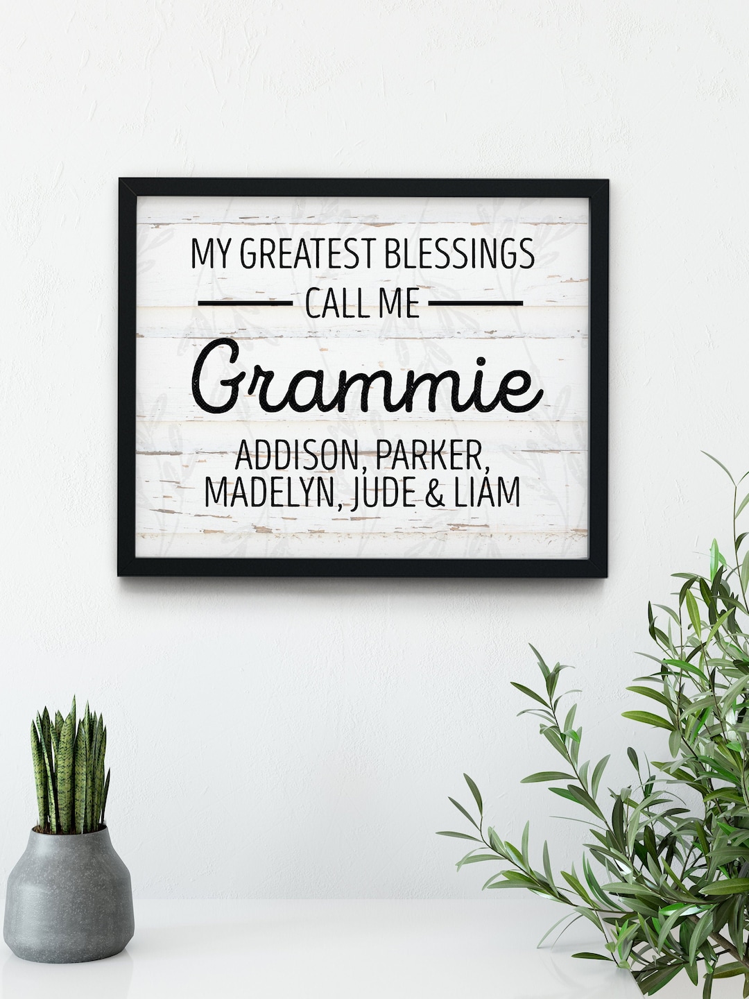 Personalized Grandma Print | Home Decor | Grandmother Gift | Family ...