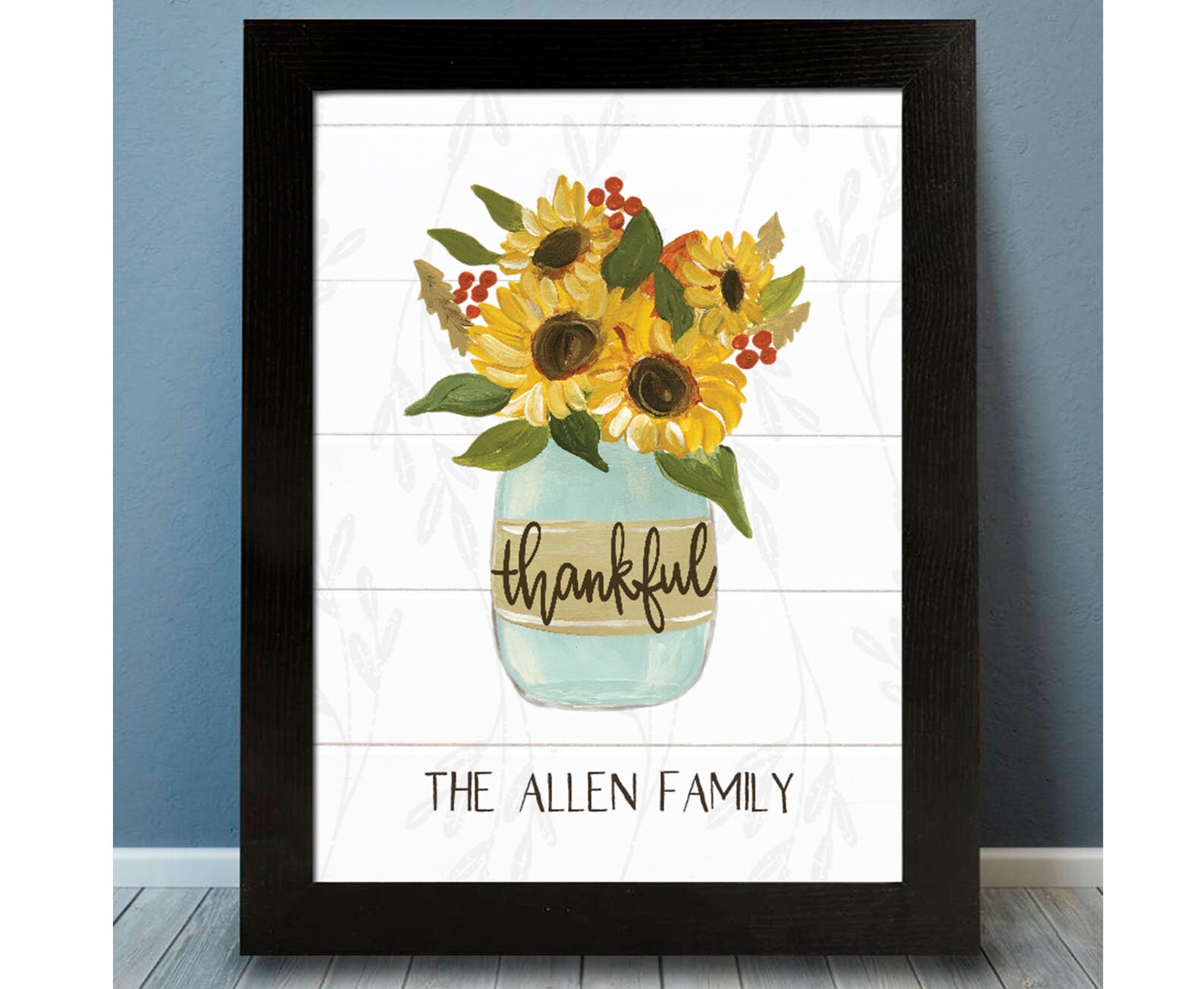 Personalized Fall Print Rustic Fall Decor Fall Wall Art | Etsy