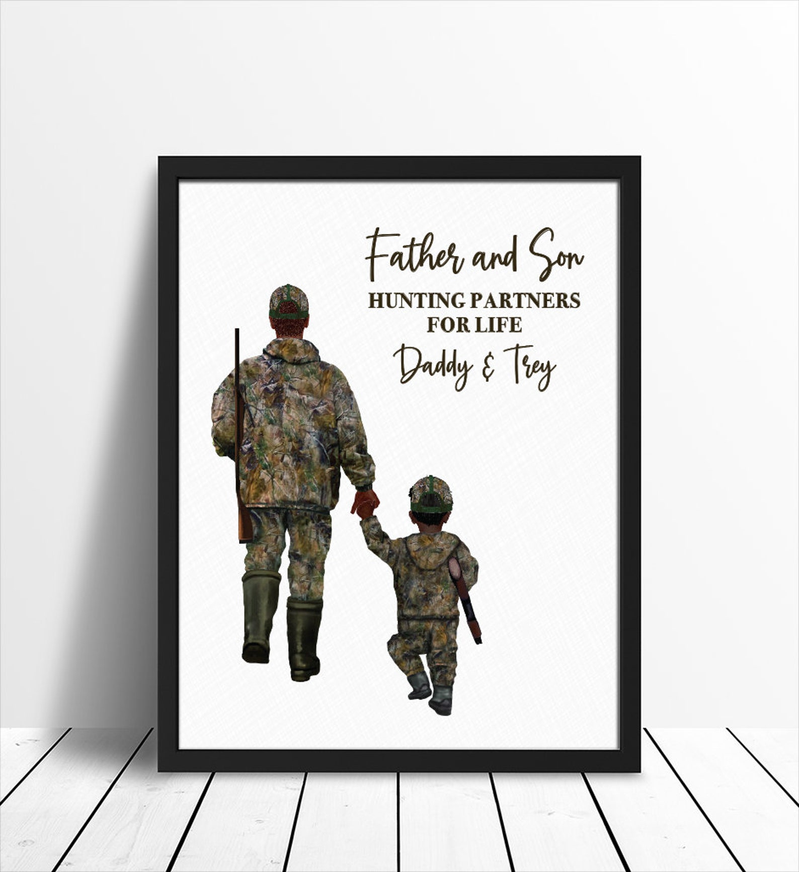 Father and Son Hunting Gift | Dad Gifts From Son | Fathers Day Print ...