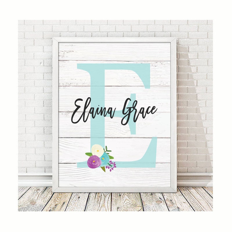 Monogram Art Print - Etsy