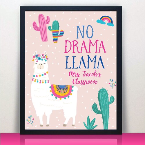 Llama Classroom Welcome Poster Personalized Classroom Decor - Etsy