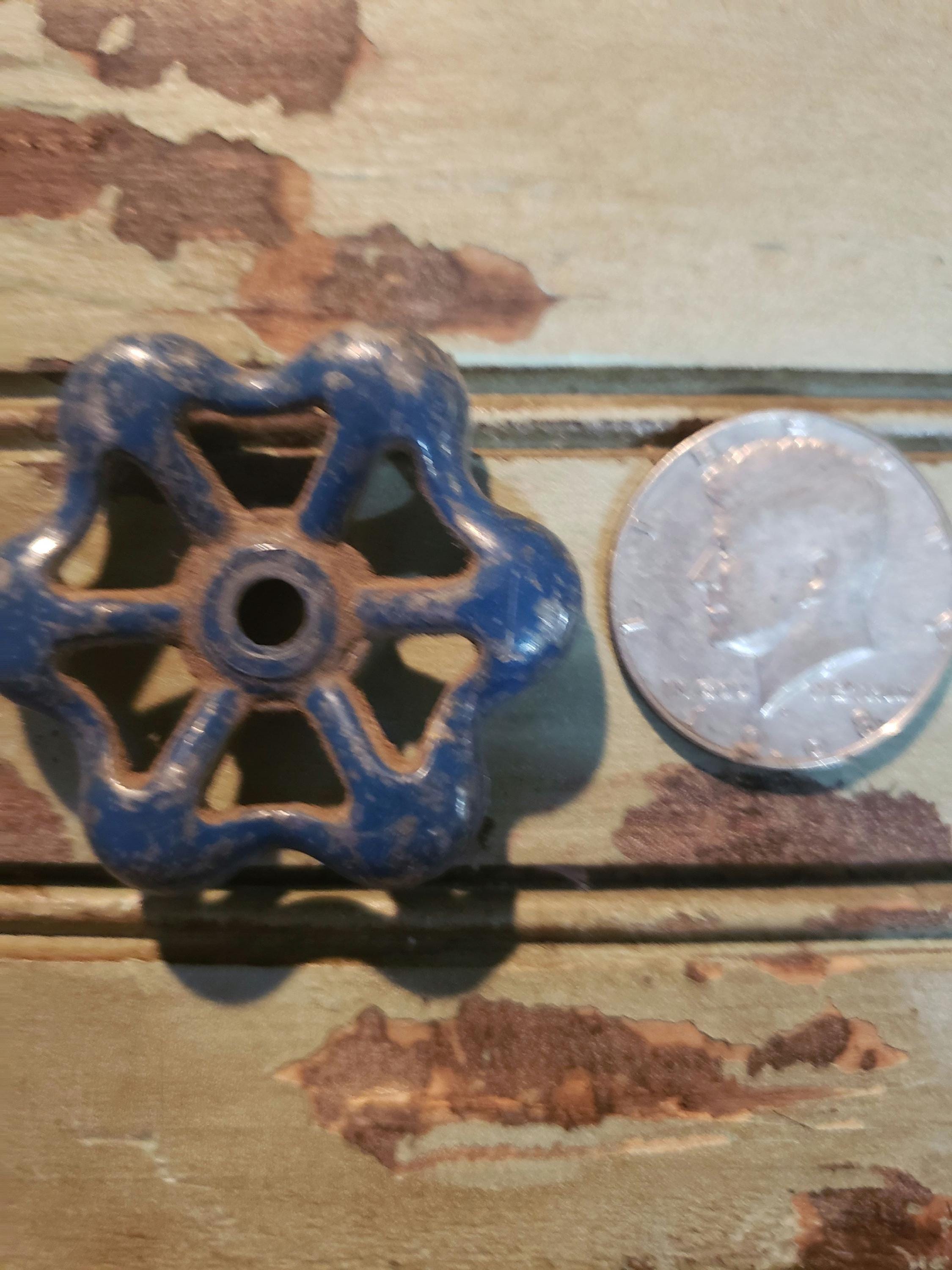 Salvaged Blue Metal Spicket Valve, Mixed Media Art Supply - Etsy