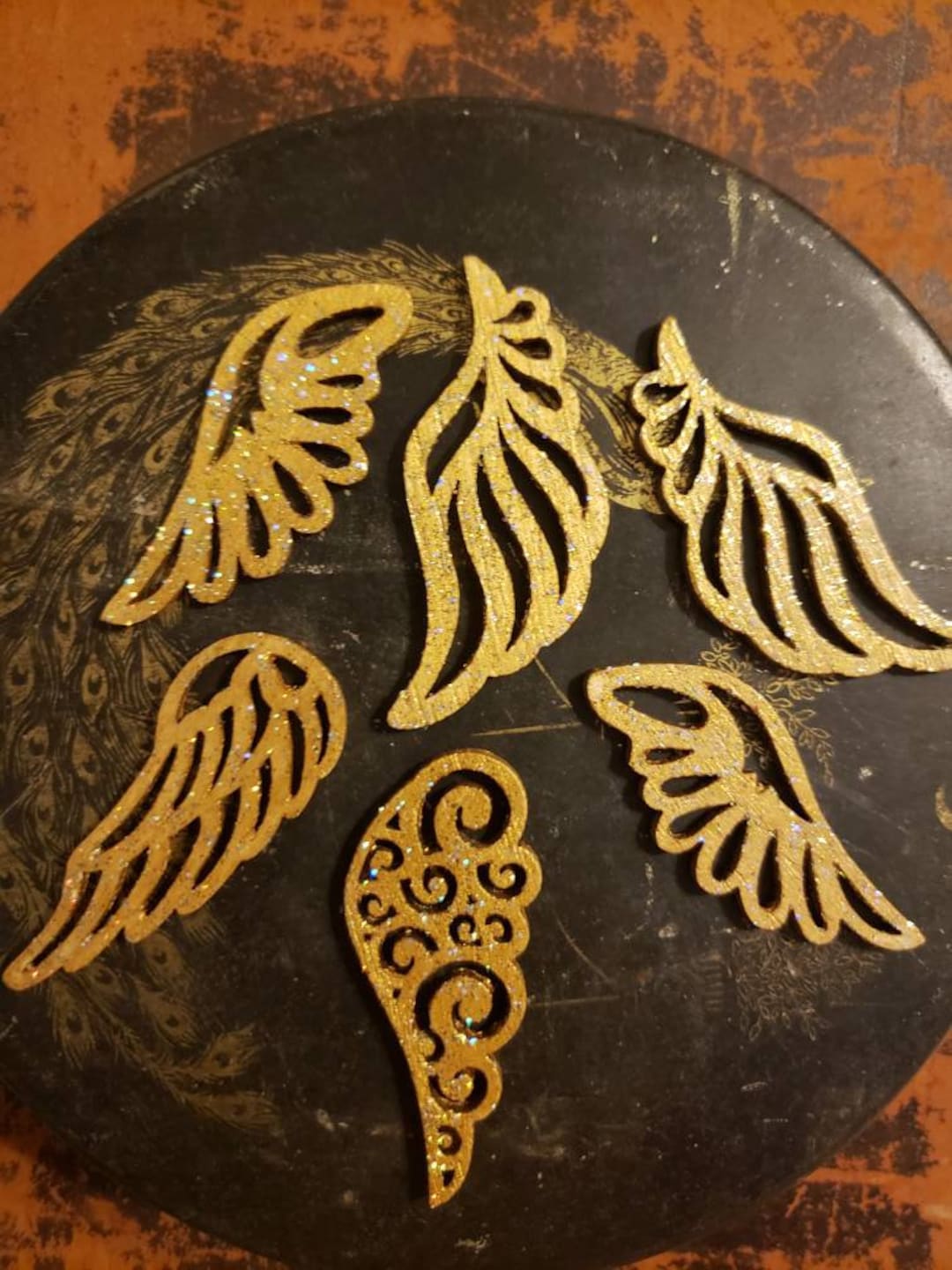 Handpainted Filigree Wood Wings*angel Wings*fairy Wings*gold Wood Wings ...