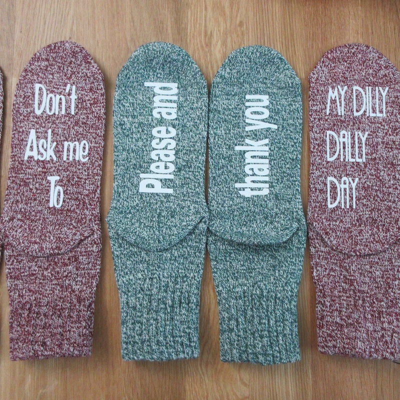 Socks With Sayings - Etsy
