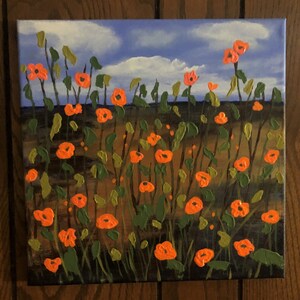 DEVON VALLEY FARM an Original Landscape Painting 11 X 14 In. Clouds Sky ...