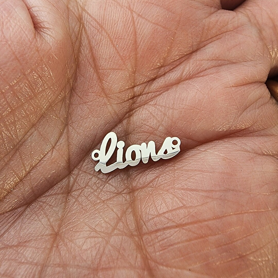 Gold Filled Lion Connector - We Can Make Any Word or Small Shape ...
