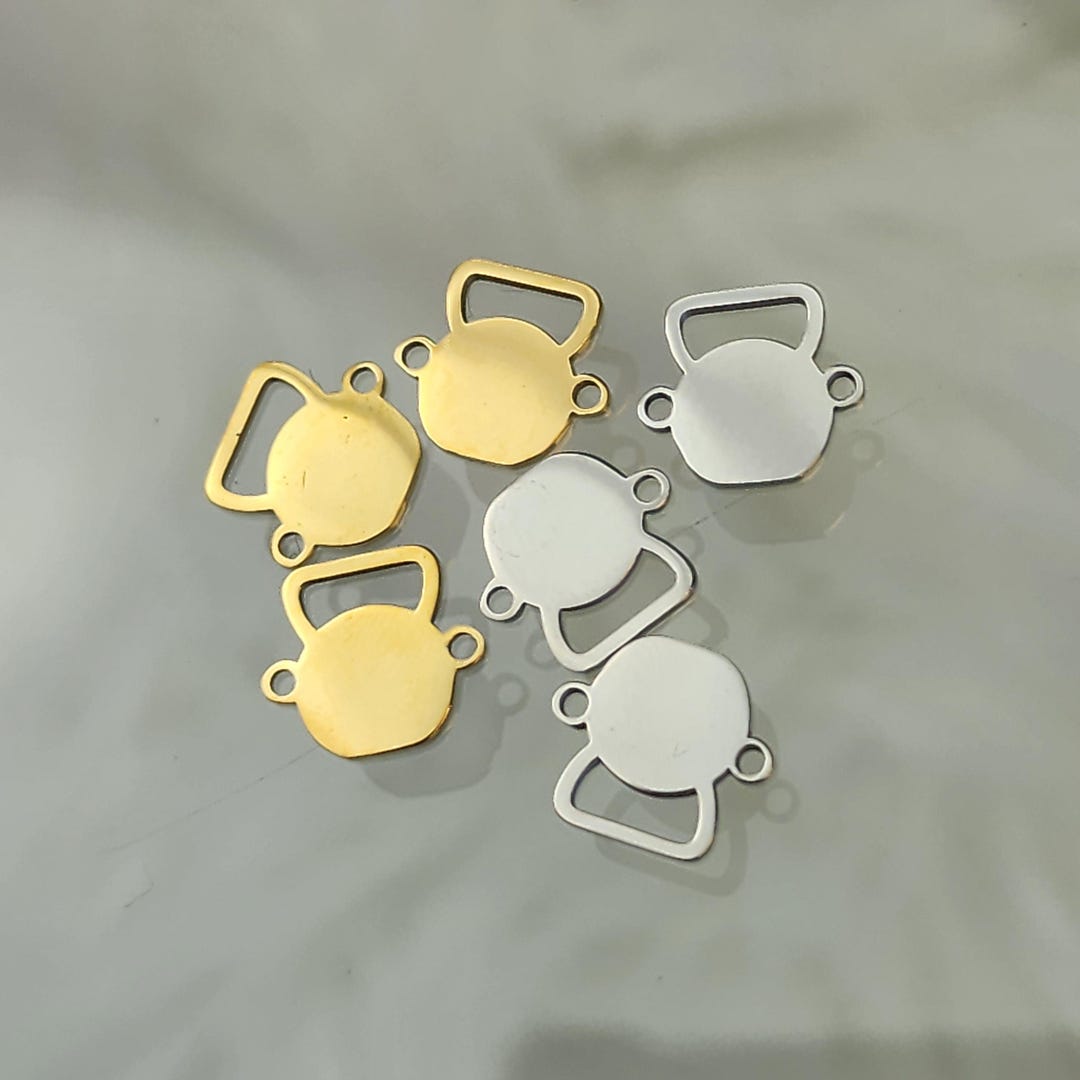 Permanent Jewelry Kettle Bell Weight Connector, Water and Tarnish ...