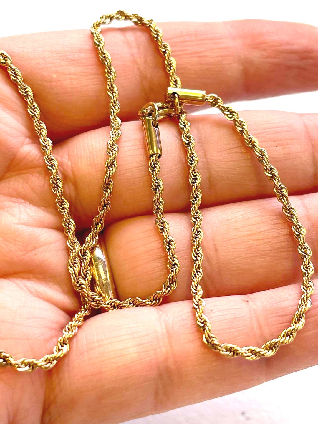 2 Mm Gold Cord Twisted Chain -18" Long Gold Cord Chain - Wholesale ...