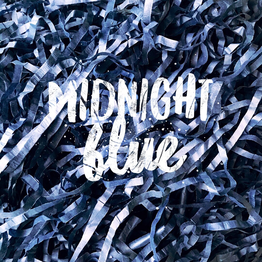 Midnight Blue Shredded Tissue Paper Navy Blue Dark Blue Shred - Etsy