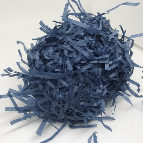 Steel Blue Shredded Tissue Paper Shred Box Filler Hamper - Etsy