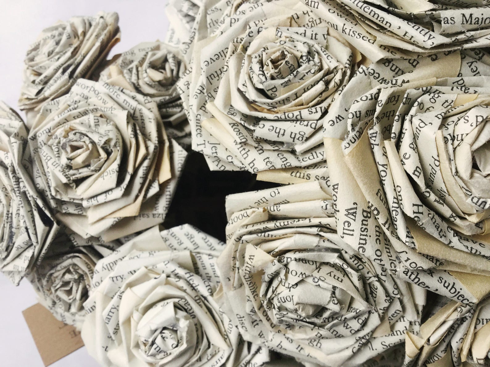 Book Paper Rose Bouquet Wedding Anniversary Valentine's - Etsy