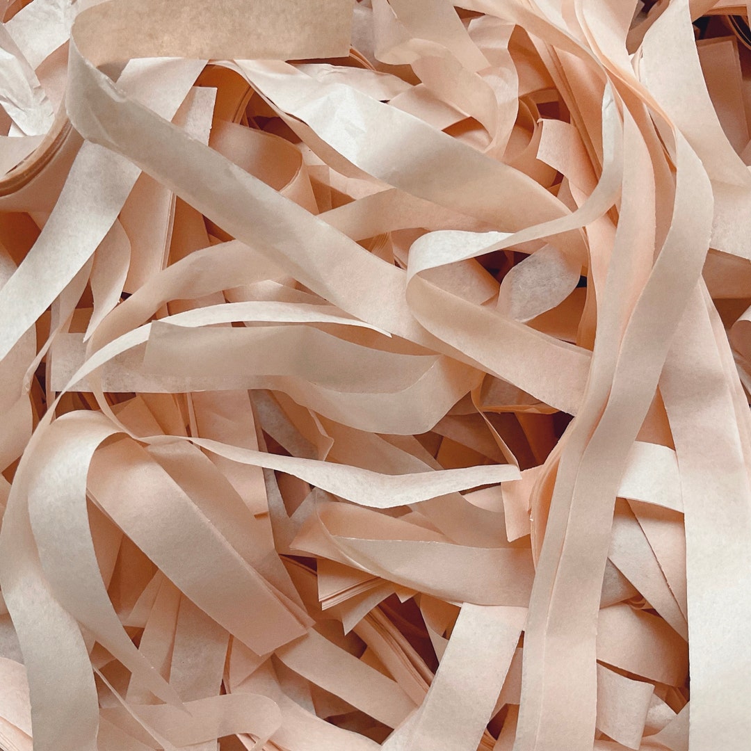 Gentle Blush Shredded Tissue Paper Shred Box Filler Gift Basket ...