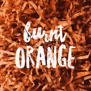 Burnt Orange Shredded Tissue Paper Autumn Orange Shred Halloween Hamper ...