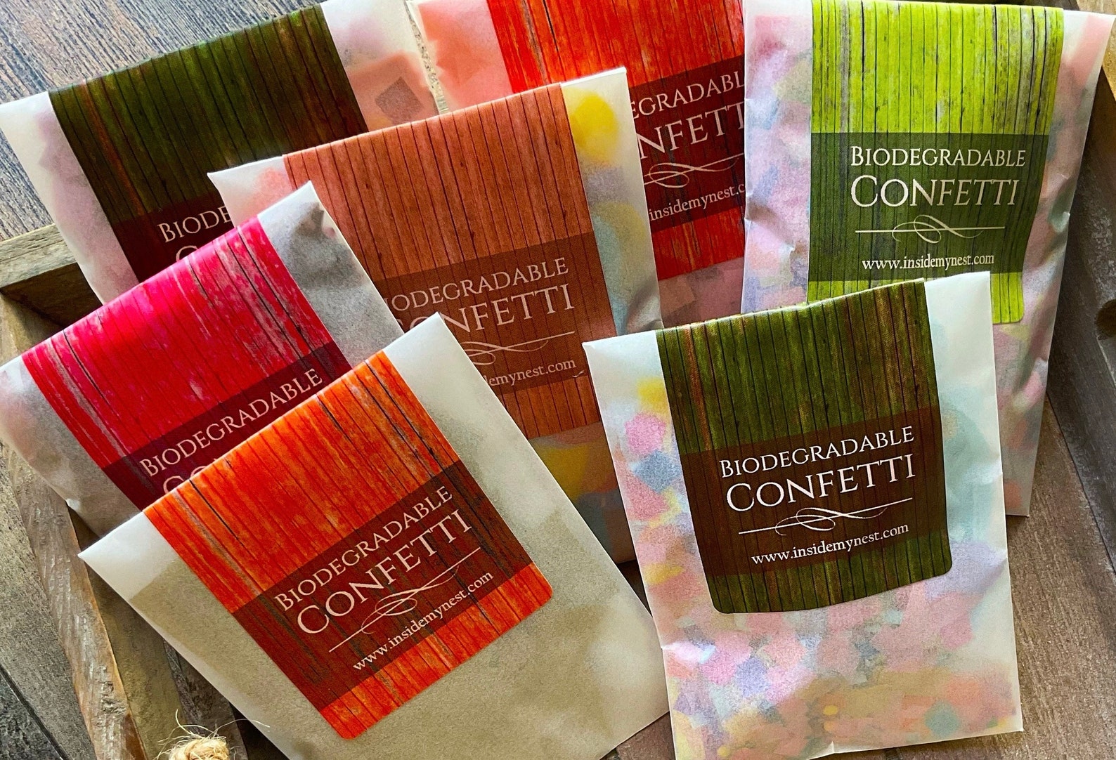 Bright Colourful Biodegradable Tissue Paper Confetti Eco-friendly ...