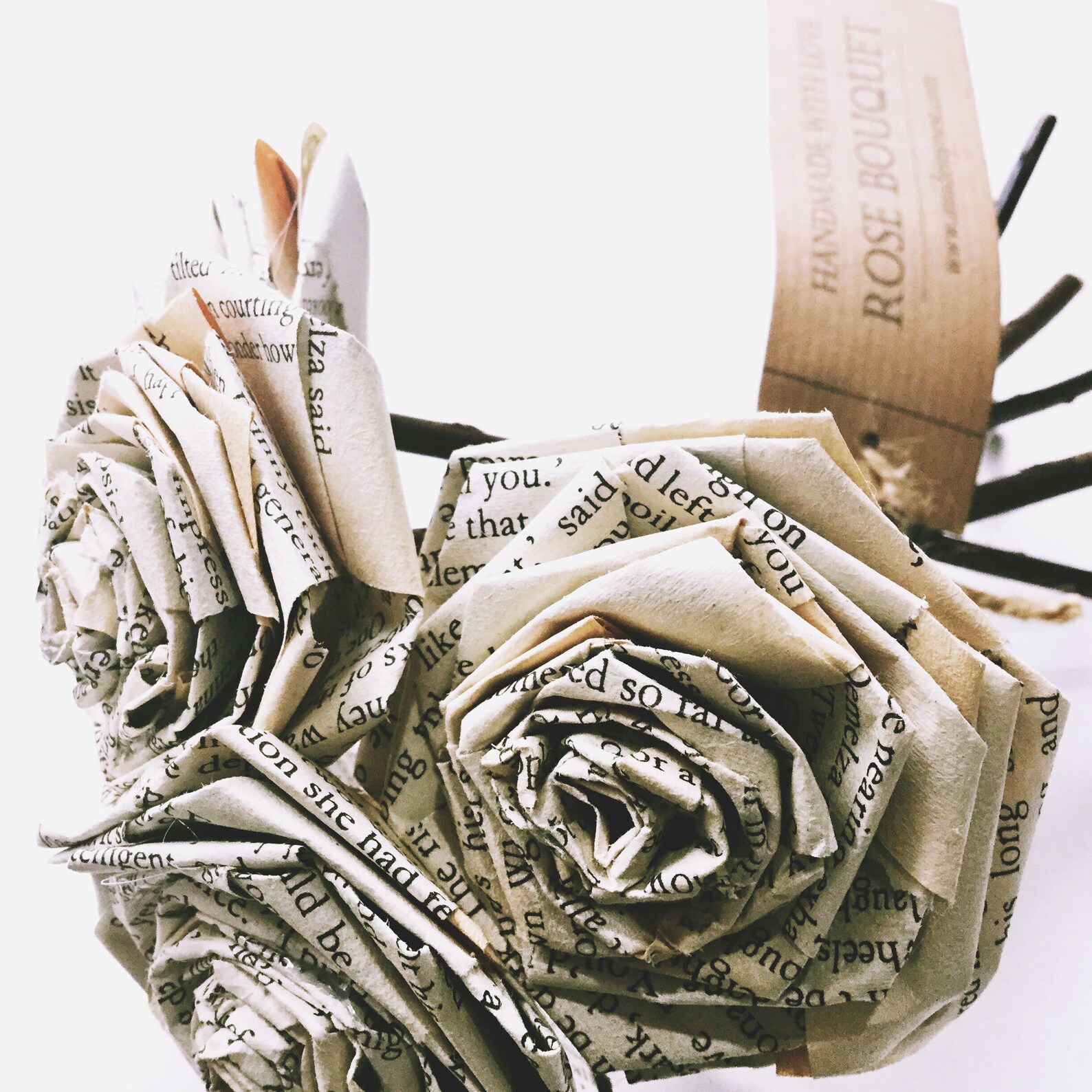 Book Paper Rose Bouquet at Leah Crisp blog