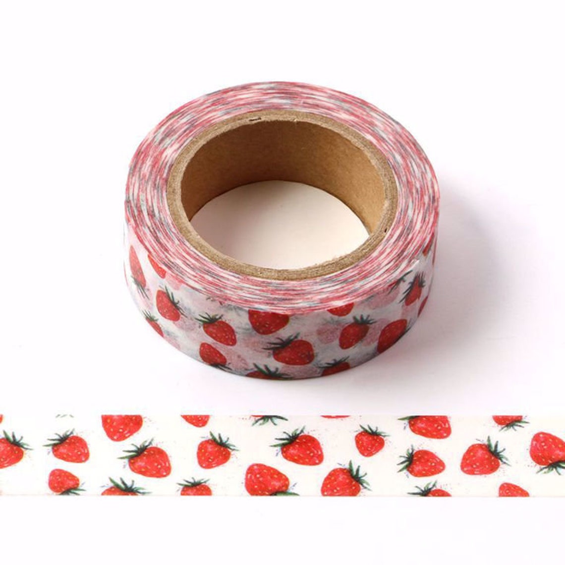 Strawberries Washi Tape Bullet Journal Planner Accessories | Etsy