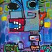 Blue Face Abstract Portrait: Vivid Acrylic Painting on Canvas (20x16 ...