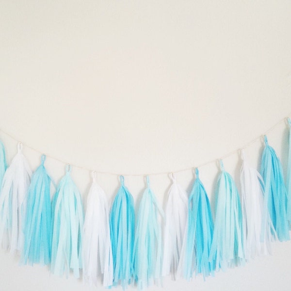 Blue Tassel Garland - Etsy