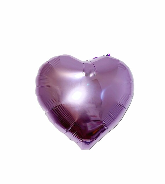 Lilac Metallic Mylar Heart Balloon - lilac Balloons, lilac Party ...