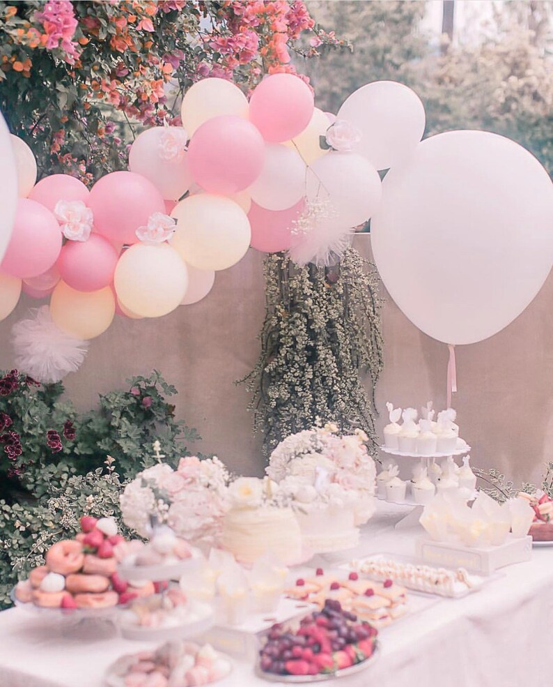 Blush Pink Balloon Arch Kit 6 Feet Balloon Garland Ivory | Etsy