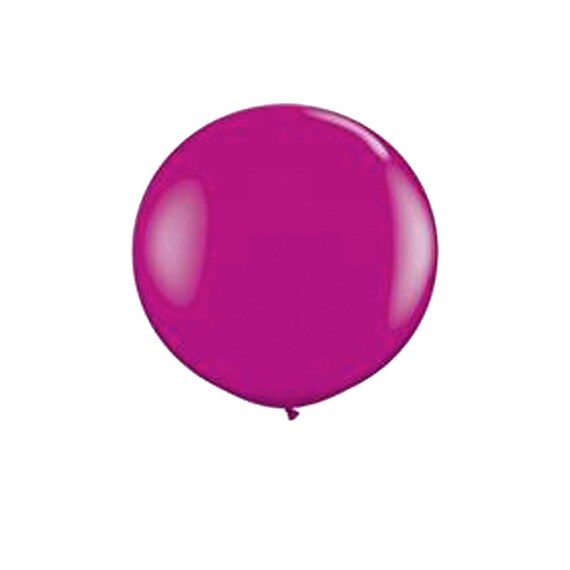 36 Inch Round Magenta Balloon - 36 Inch WildBerry Giant Balloon, Bridal ...