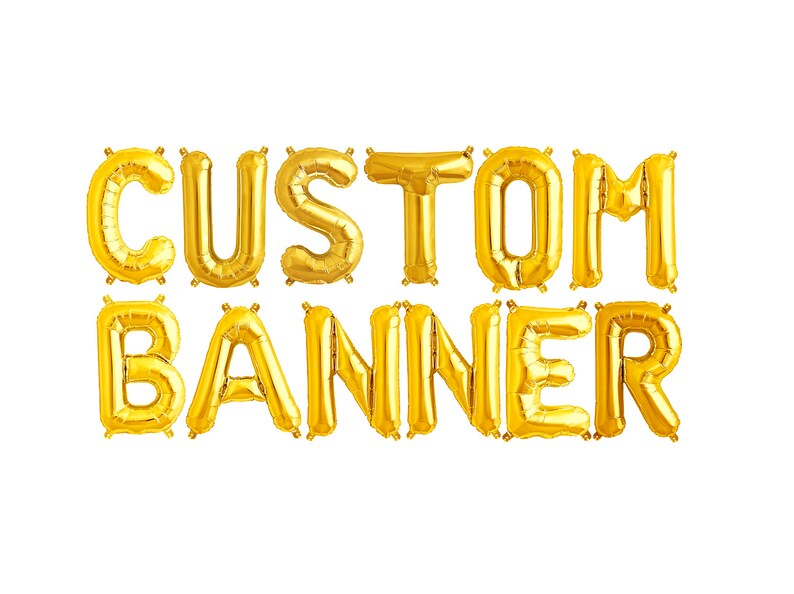 Rose Gold Balloon Letter Banner With Tassels 16 Inch Balloon - Etsy