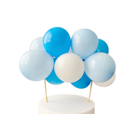 Blue Balloons Cake Topper - Balloon Cloud Cake Topper For Birthday Cake ...