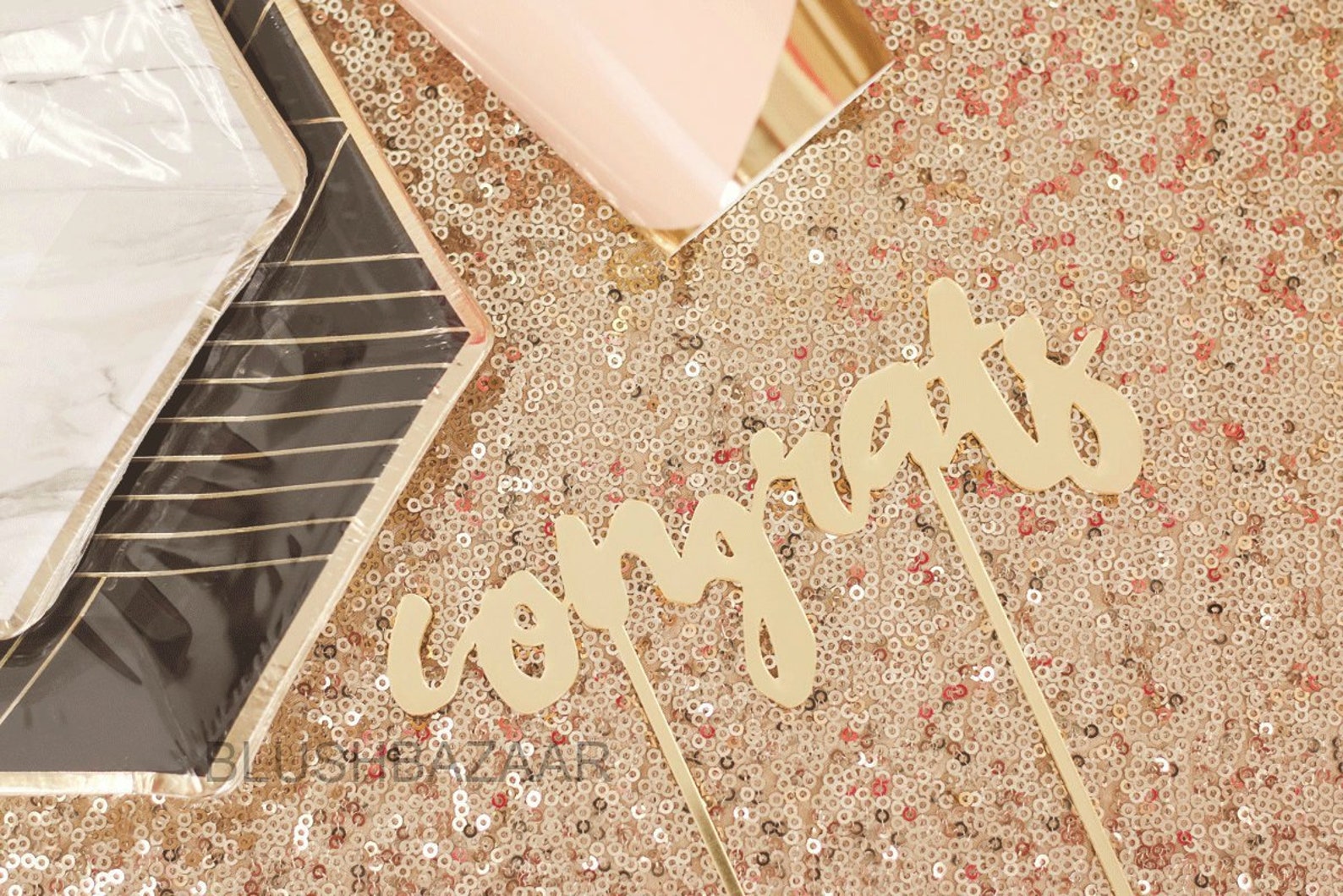 Congratulations Cake Topper // Graduation Cake Topper Gold | Etsy