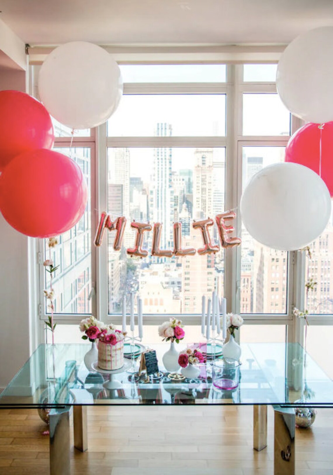 Rose Gold Balloon Letter Banner With Tassels 16 Inch Balloon - Etsy