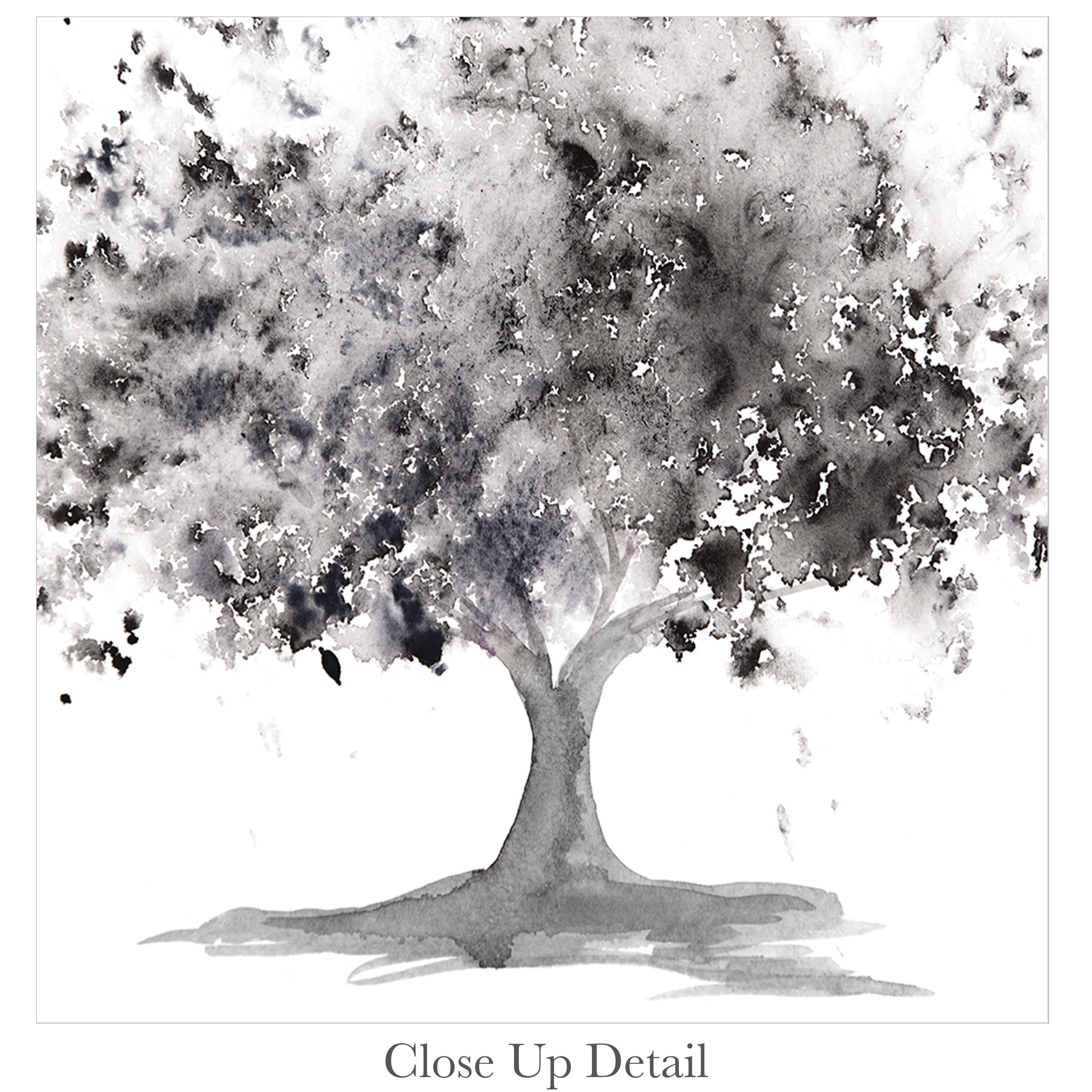 Black and White Abstract Tree Poster Print Watercolour Fine - Etsy UK