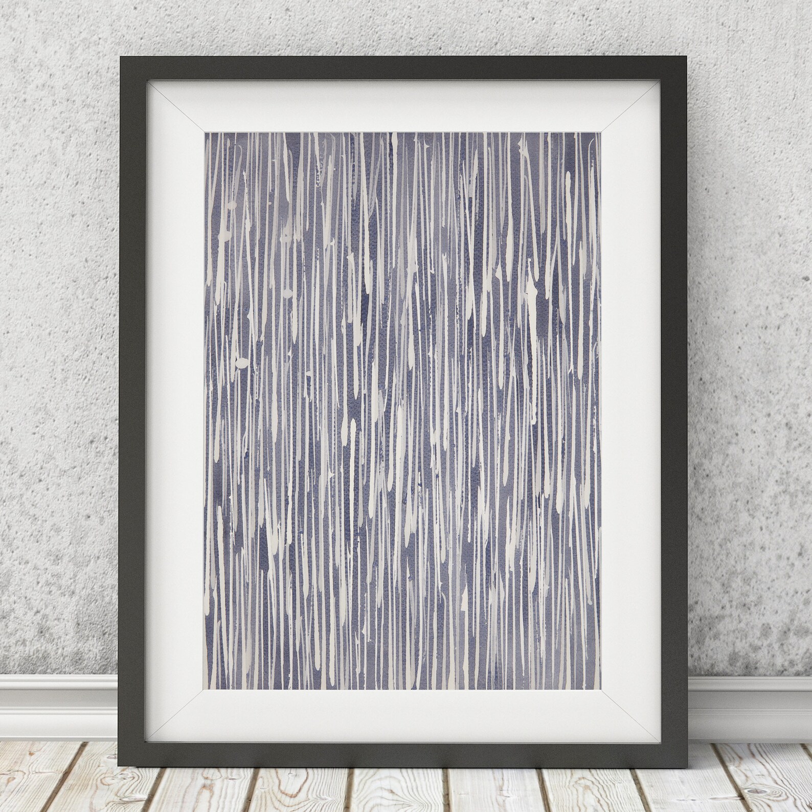 Abstract Lines Poster Print in Shades of Grey Horizontal or | Etsy