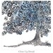 Tree Art Poster Print Blue Large Wall Hangings Navy Wall Hangings ...