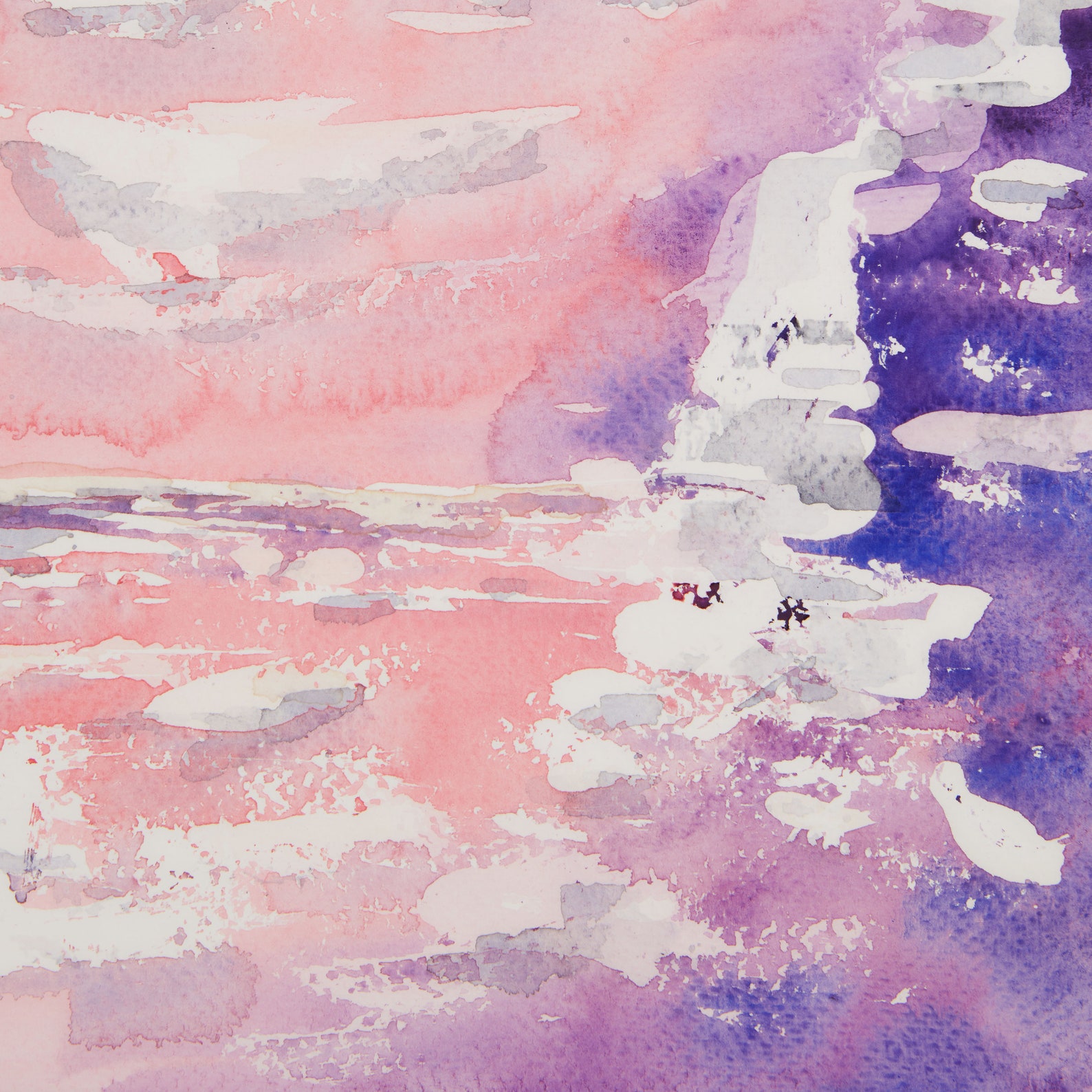 Print of Original Abstract Watercolour Seascape Painting - Etsy UK