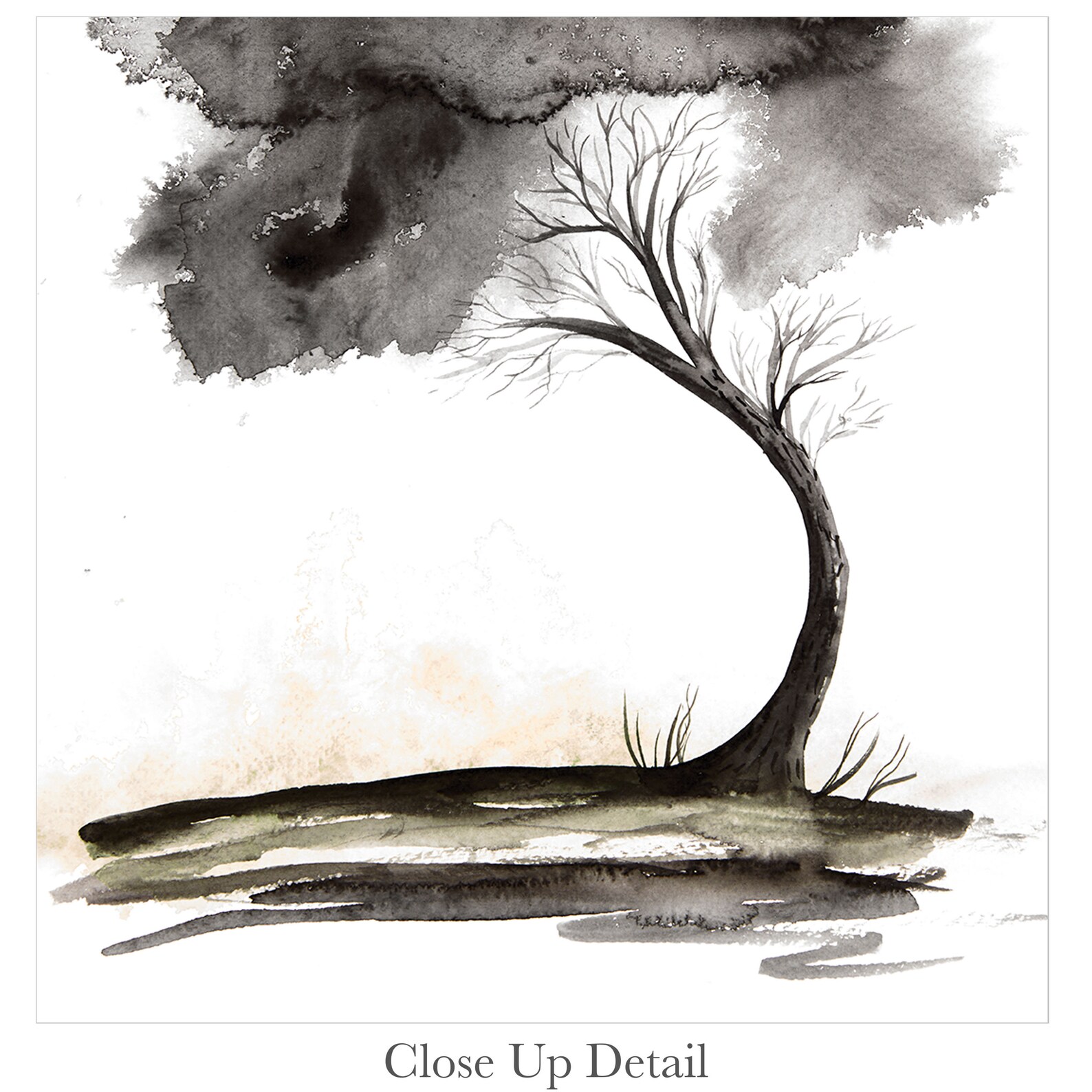 Abstract Tree Picture, Poster Print of Original Watercolour Painting ...