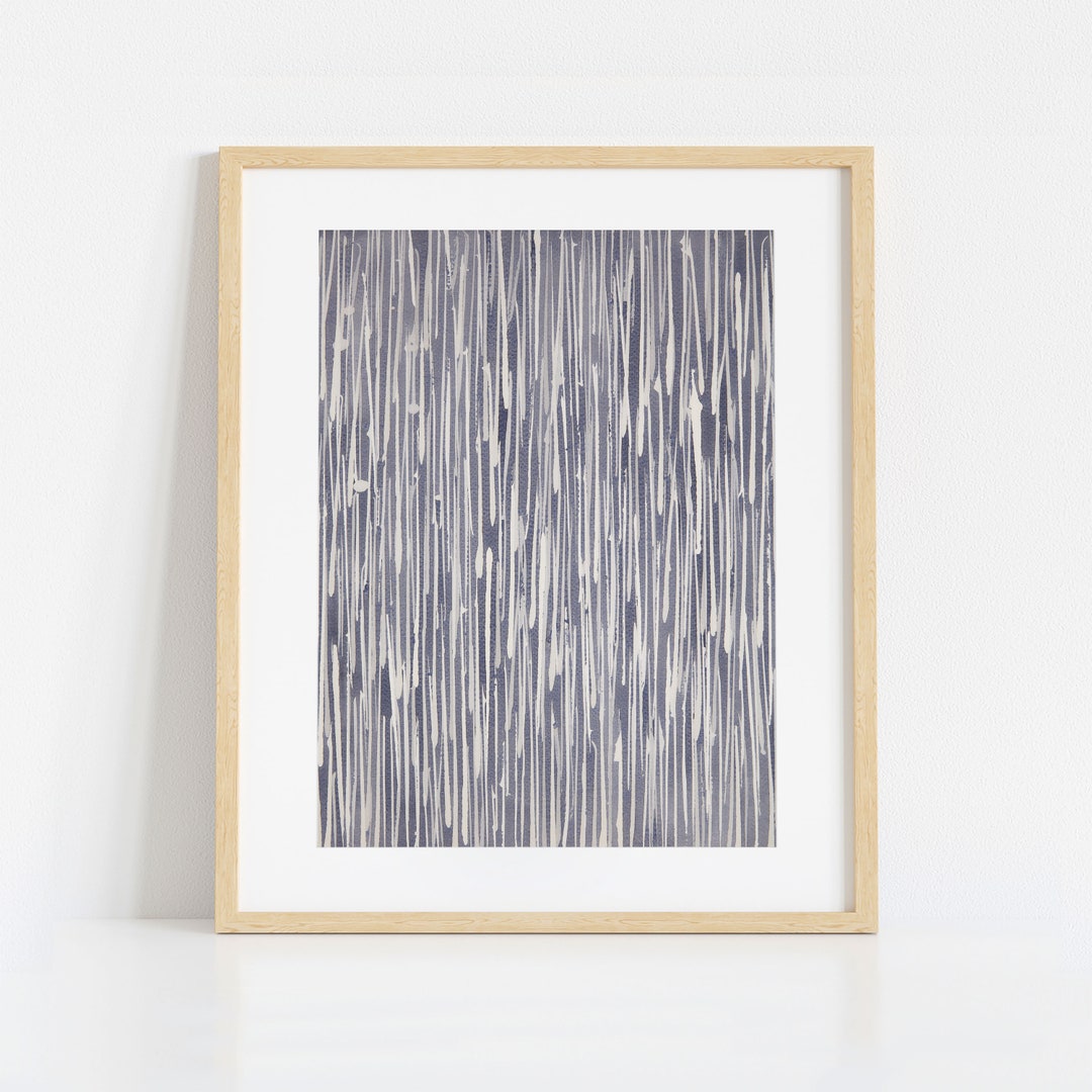 Abstract Lines Poster Print in Shades of Grey, Horizontal or Vertical ...