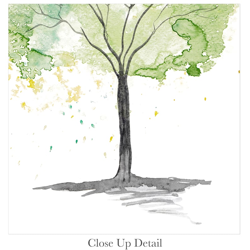 Green Coloured Poster Print Watercolour Abstract Fine Art - Etsy