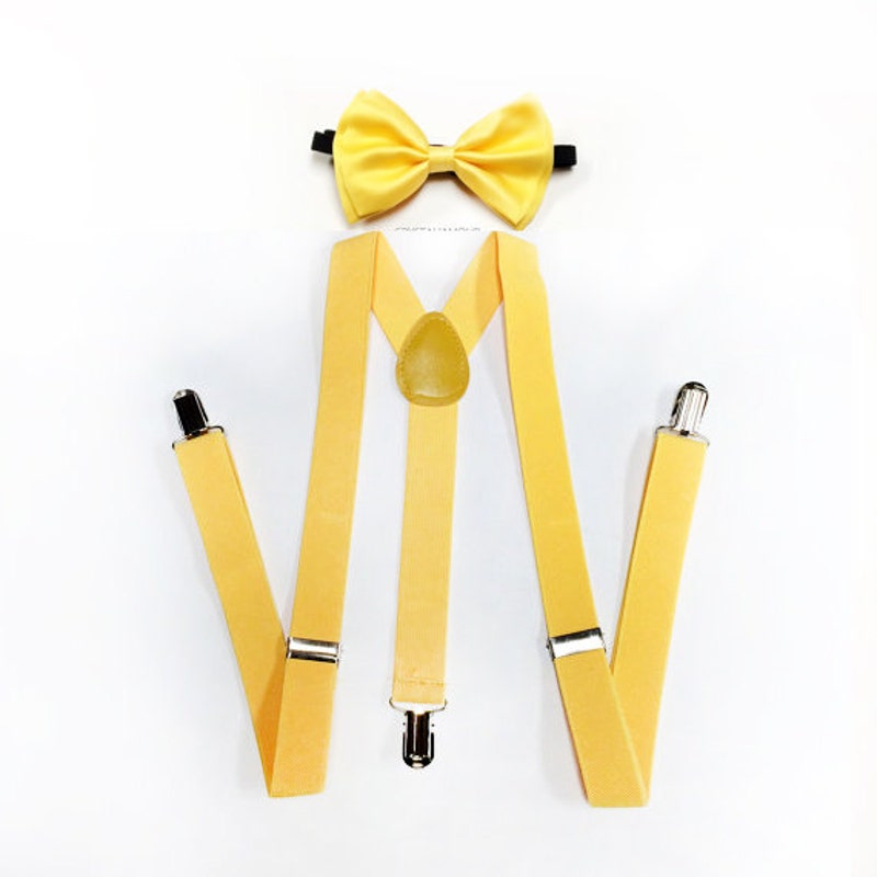 Yellow Suspenders - Etsy